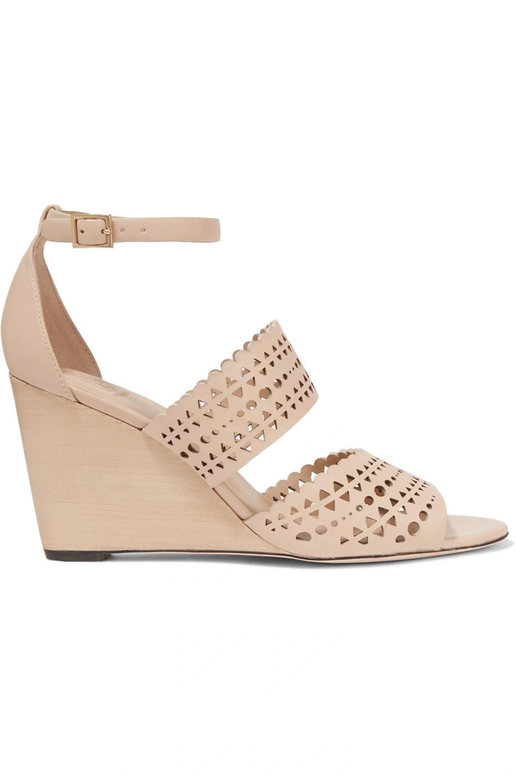 Tory Burch Laser-cut Leather Wedge Sandals | ModeSens Tory Burch Laser-cut Leather Wedge Sandals | ModeSens