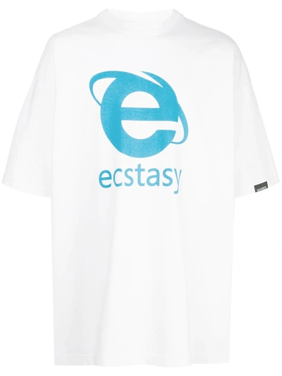 Vetements Ecstasy Logo T-shirt White | ModeSens