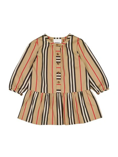 Burberry Kids Dress For Girls In Beige | ModeSens