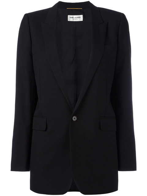 Saint Laurent Classic Long Tube Jacket | ModeSens