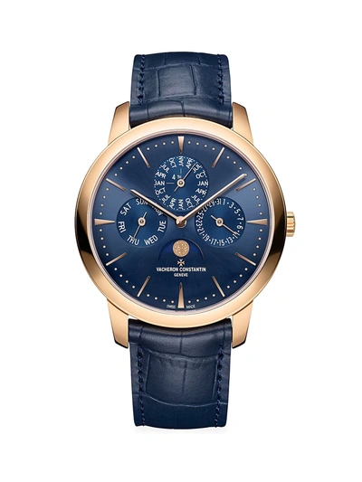 Vacheron Constantin Patrimony 18k 5n Rose Gold & Alligator Strap ...