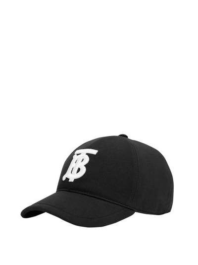 Burberry Black Monogram Tb Baseball Cap | ModeSens