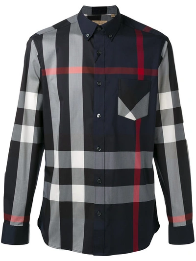 Burberry Checked Pattern Shirt | ModeSens