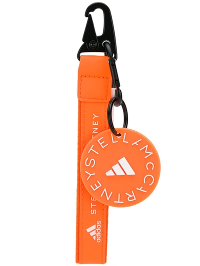 Adidas By Stella Mccartney Logo Loop Keyring In Orange | ModeSens