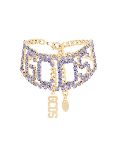 Gcds Logo Crystal Choker In Purple | ModeSens