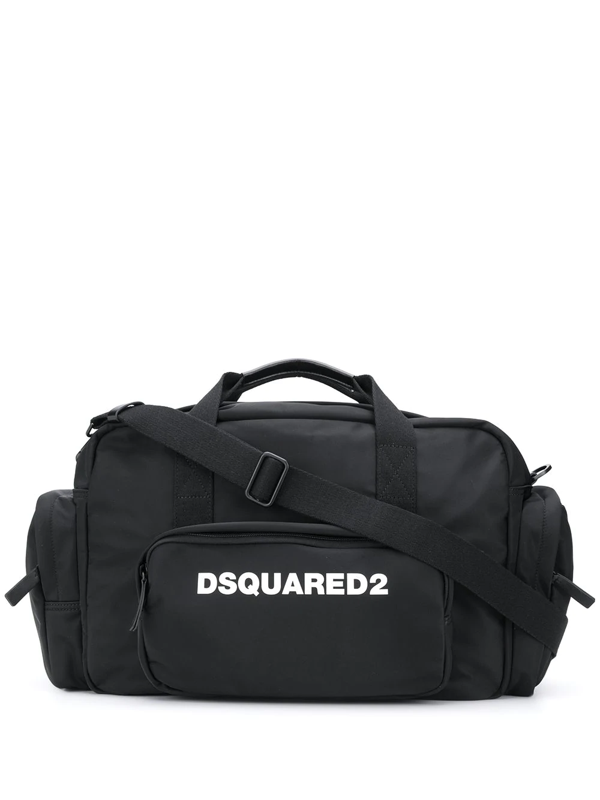 Dsquared2 Black Duffle Bag With White Logo | ModeSens