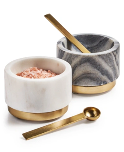 Hotel Collection Modern Marble Condiment Bowls, Set Of 2, Created For ...