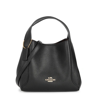 Coach Hadley 21 Black Leather Hobo Bag | ModeSens