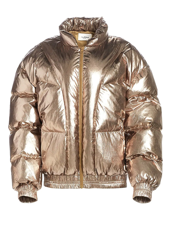 Isabel Marant Étoile Women's Kristen Metallic Puffer Jacket In Metallic ...