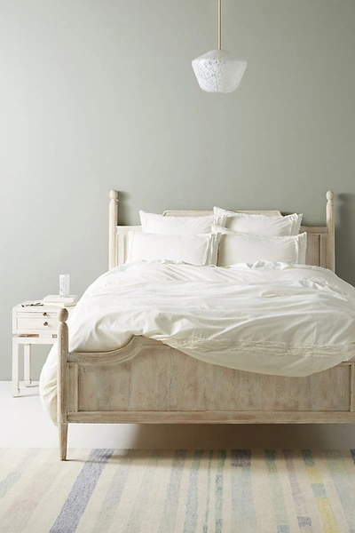 Anthropologie Joey Washed Percale Duvet Cover By In White Size Full ...