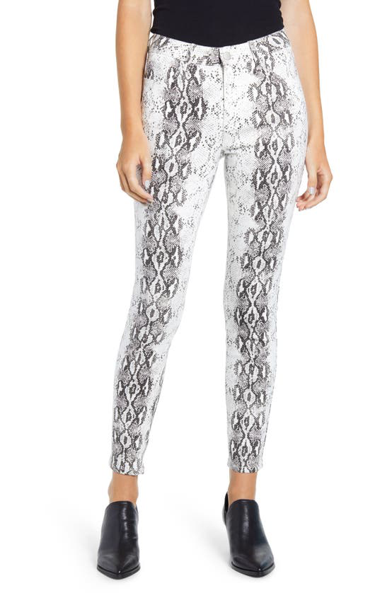 Prosperity Denim Snake Print Skinny Jeans In White | ModeSens