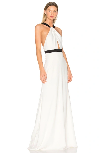 Jill Jill Stuart Halter Gown In Ivory Modesens