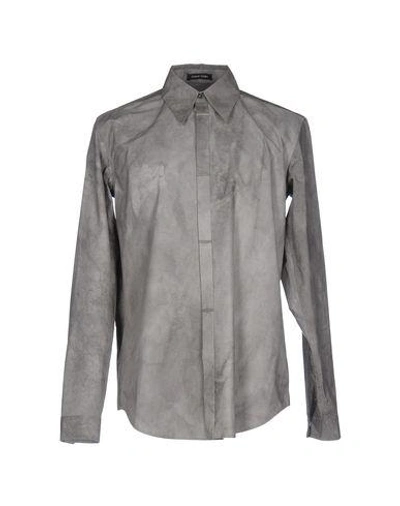Damir Doma Solid Color Shirt In Grey | ModeSens