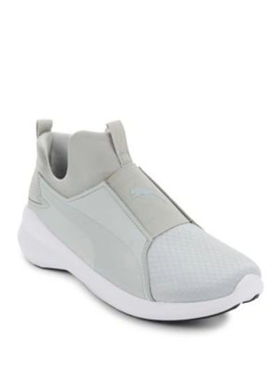 Puma Rebel Mid-top Sneakers In Grey | ModeSens
