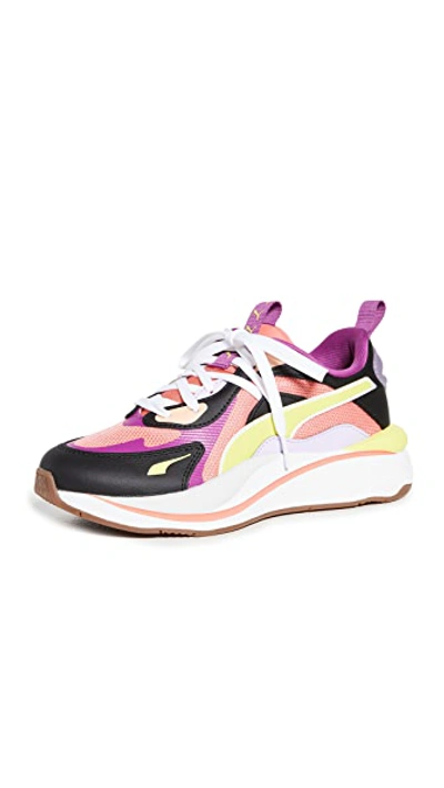 Puma Women's Rs-curve Sunset Casual Sneakers From Finish Line In Peach ...
