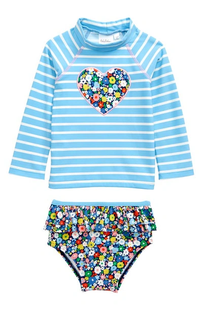 Mini Boden Babies' Two-piece Rashguard Swimsuit In Firecracker ...