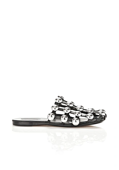 Alexander Wang Black Amelia Cage Slippers | ModeSens