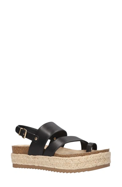 Bella Vita Rosita Womens Leather Toe Loop Platforms In Black | ModeSens