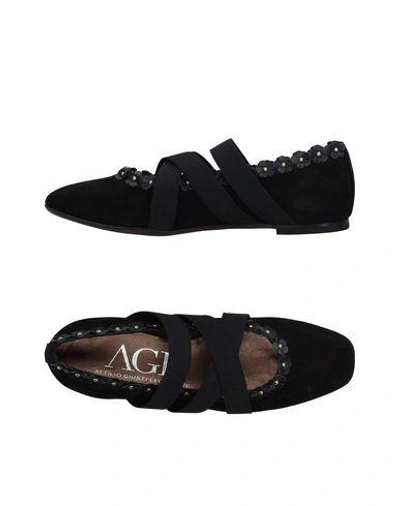 Agl Attilio Giusti Leombruni Ballet Flats In Black | ModeSens