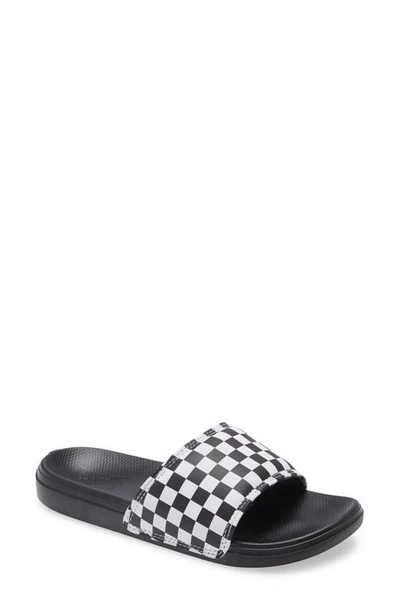 Vans Kids' Sk8-hi Slide Sandal In Black/white | ModeSens