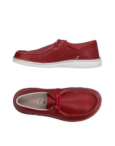 Birkenstock Loafers In Brick Red | ModeSens