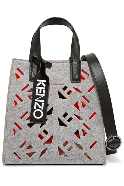 Kenzo Laser-cut Felt Shoulder Bag | ModeSens