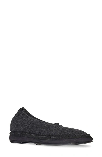 The Row Fairy Cashmere Ballerina Flats In Anthracite | ModeSens
