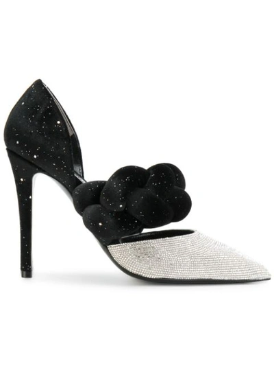 Marco De Vincenzo Braided Glittered Velvet And Crystal-embellished ...