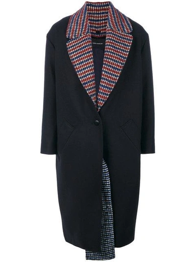 Cedric Charlier Contrast Lining Coat | ModeSens