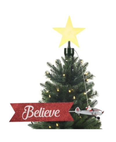 Mr. Christmas Animated Santa In Plane Tree Topper | ModeSens