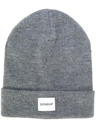 Dondup Logo Patch Knitted Beanie | ModeSens