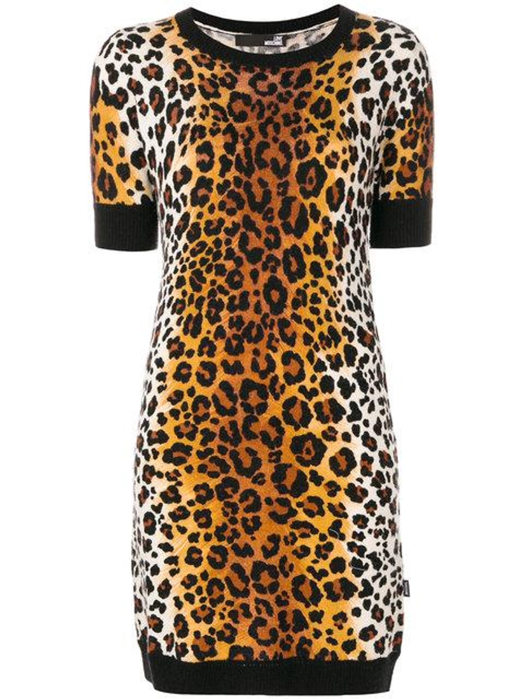 Love Moschino Leopard Print Knitted Dress | ModeSens