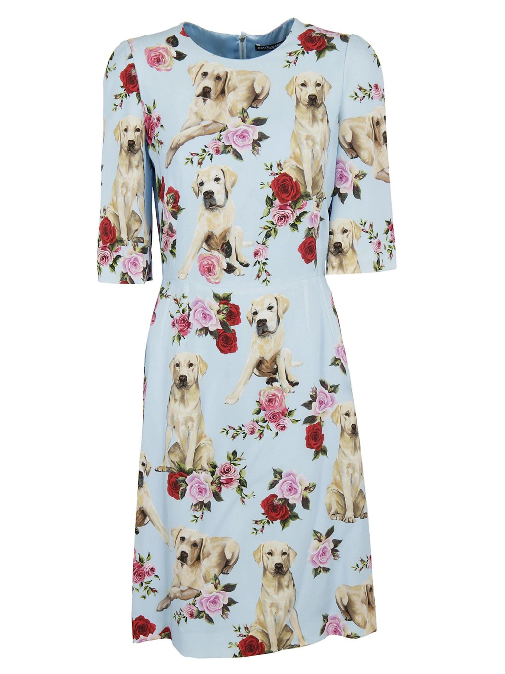Dolce & Gabbana Labrador Printed Dress | ModeSens
