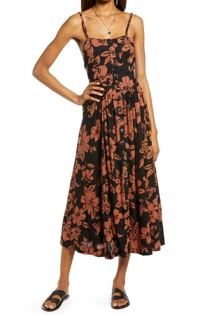 Free People The Perfect Floral Sundress In Black | ModeSens