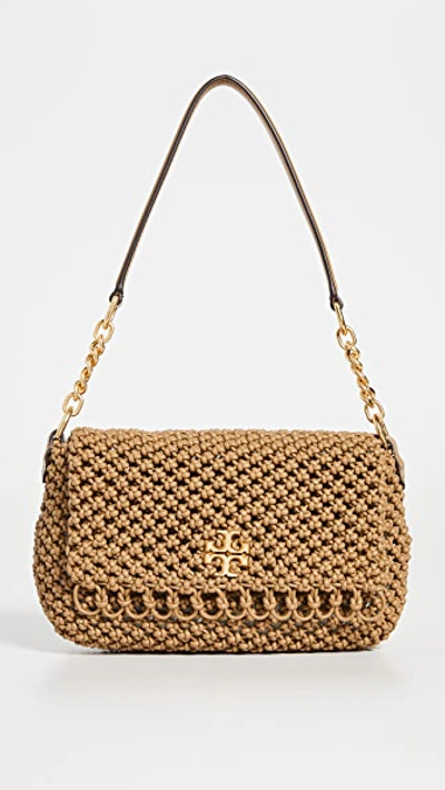Tory Burch Kira Chevron Macrame Woven Small Shoulder Bag In N/a | ModeSens