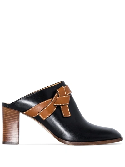 Loewe Gate 70mm Knot Slide Mules In Black | ModeSens