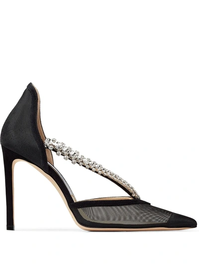 Jimmy Choo Bee 100 Pumps In Black | ModeSens