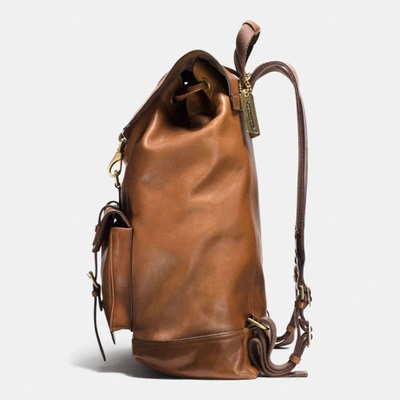 Coach Bleecker Backpack In Leather In Mahogany | ModeSens