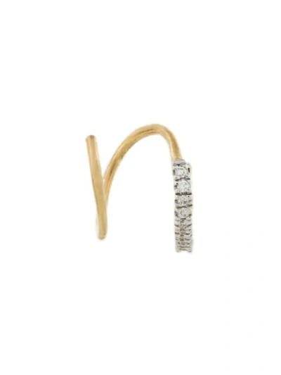 Maria Black 'bela Blanc' Twirl Diamond Earring In Metallic | ModeSens