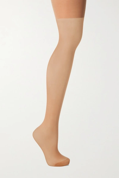 Wolford Individual 10 Denier Control Tights In Beige | ModeSens