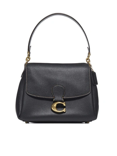 Coach May Leather Shoulder Bag In Black | ModeSens
