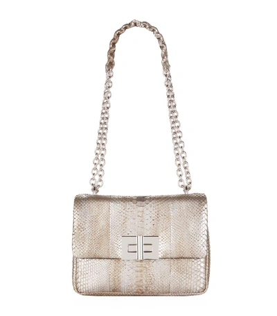 Tom Ford Medium Soft Natalia Python Chain Bag In Silver | ModeSens