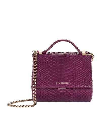 Givenchy Mini Pandora Python Box Bag | ModeSens