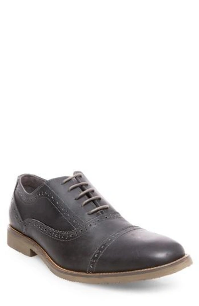 Steve Madden Raine Cap Toe Oxford In Dark Grey | ModeSens