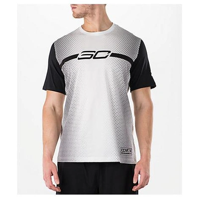 Under Armour Men's Sc30 Fadeaway T-shirt, White/black | ModeSens