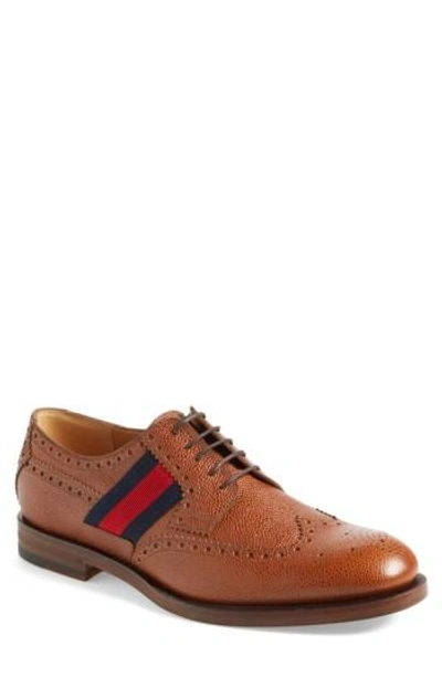 Gucci Strand Wingtip In Cuir Leather | ModeSens