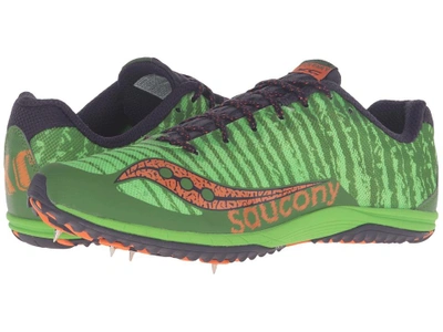 Saucony - Kilkenny Xc Spike (green/orange) Men's Track Shoes | ModeSens
