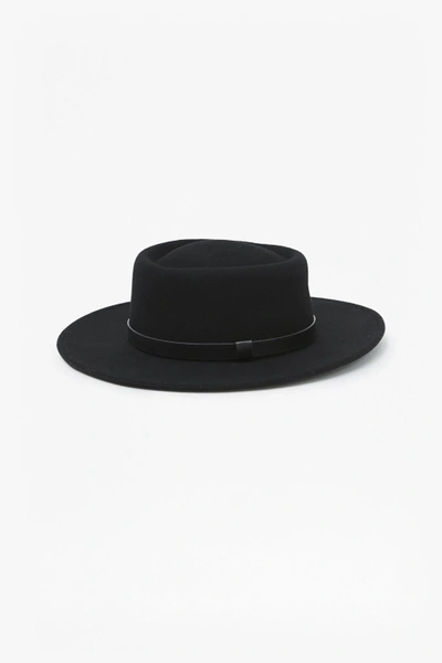 French Connection Oversized Pork Pie Hat In Black | ModeSens