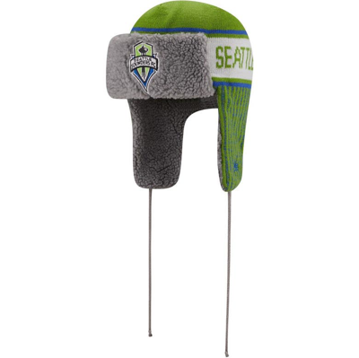 New Era Men's Rave Green Seattle Sounders Fc Trapper Knit Hat | ModeSens