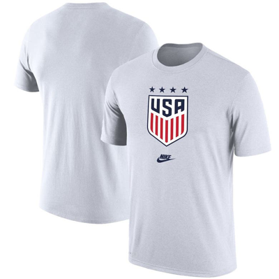 Nike White Uswnt Crest Logo Performance T-shirt | ModeSens